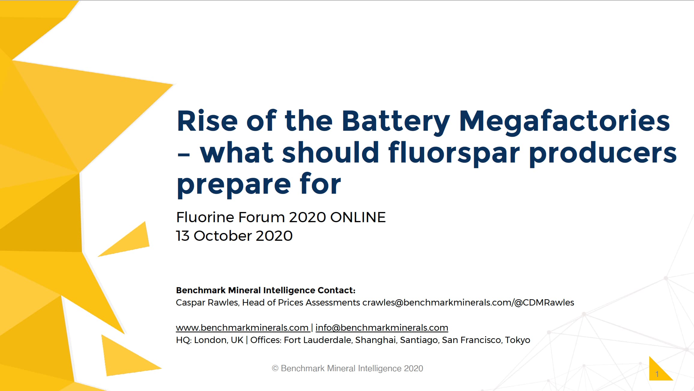Rise of the Battery Megafactories – what should fluorspar producers ...