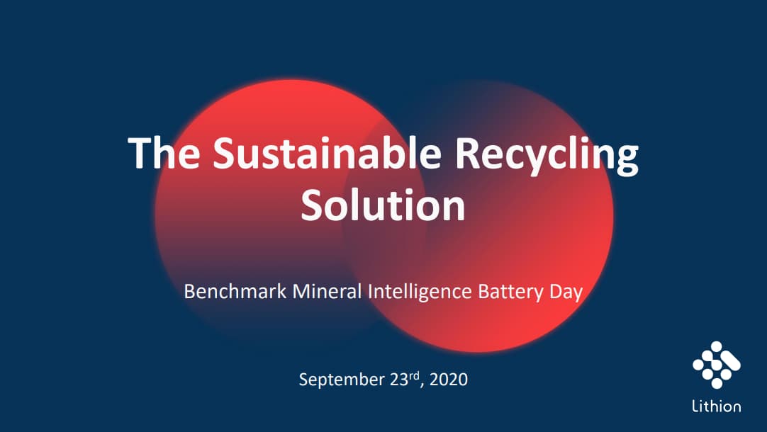 Lithion - Benchmark Battery Day 2020: Battery Recycling
