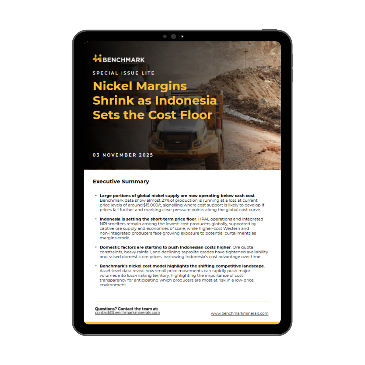 Nickel Margins Shrink as Indonesia Sets the Cost Floor